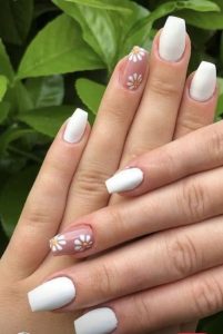 Fresh White Spring Nails 2024: Chic Designs & Floral Elegance