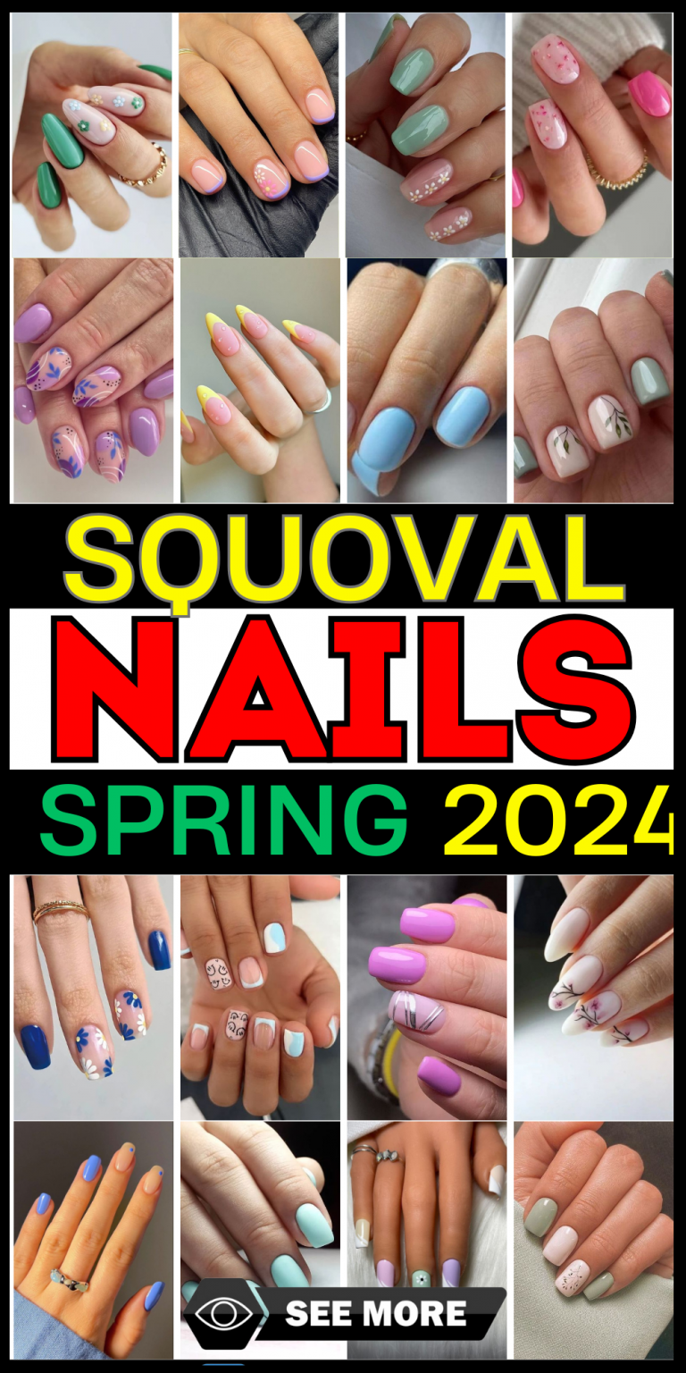 Chic Spring Nails 2024: Trendy Squoval Designs & Tips
