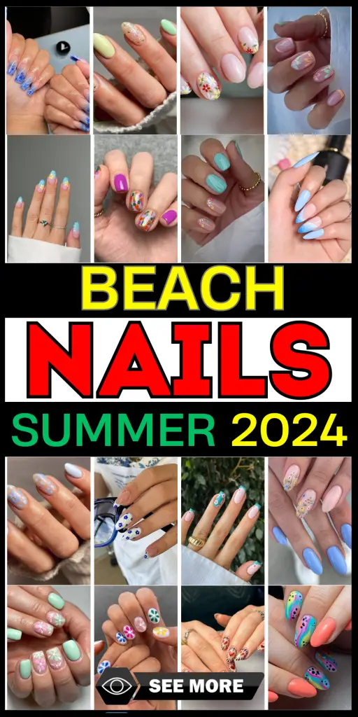 Summer 2024 Beach Nail Trends: Vibrant Designs & Colors