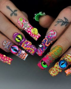 20 Ideas Vibrant Summer Nails 2024: Bold Designs, Neon Colors ...