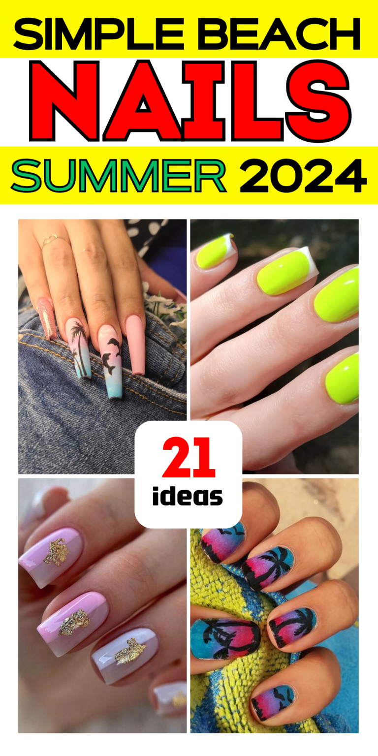 Stunning Simple Summer Beach Nails: Top Vacation Manicure Ideas