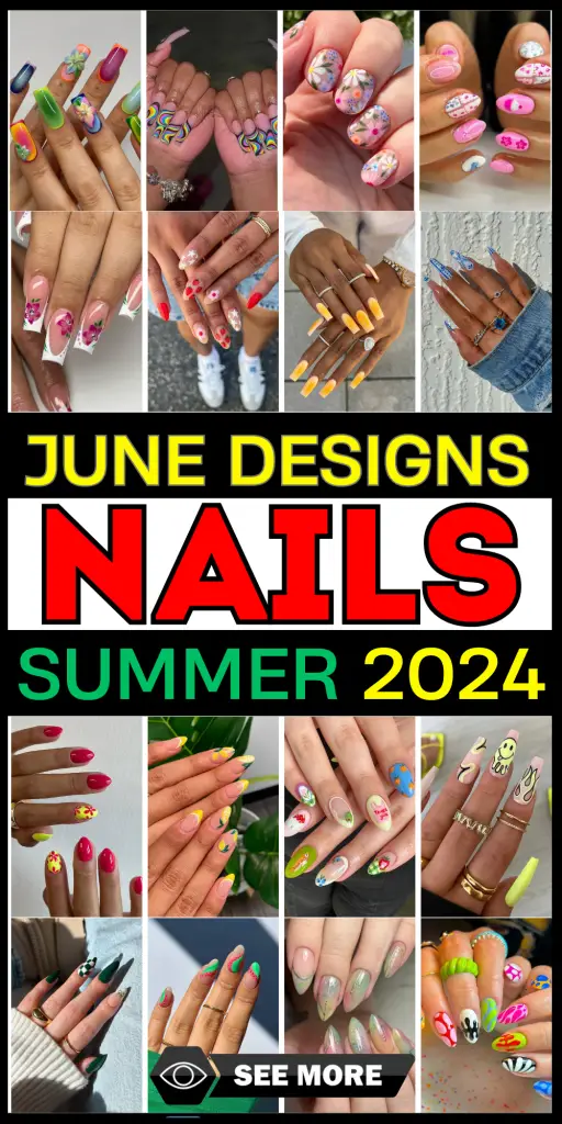 22 Summer June Nail Designs: Trendy Styles for 2024