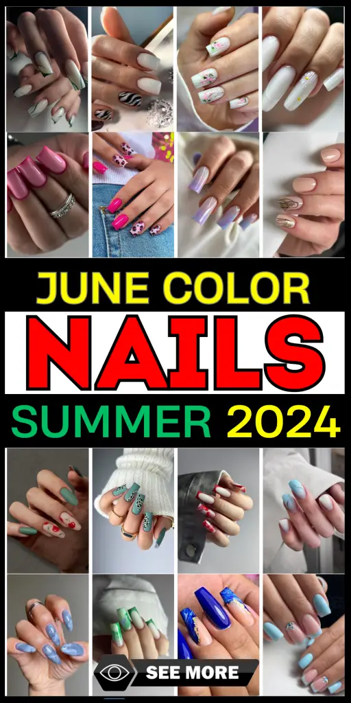 23 Summer June Nail Color Trends: Explore Vibrant Designs & DIY Tips