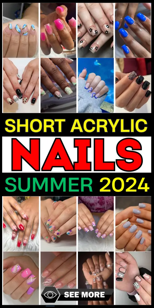 22 Stunning Short Acrylic Nail Designs: Elegant, Bold & Playful Styles