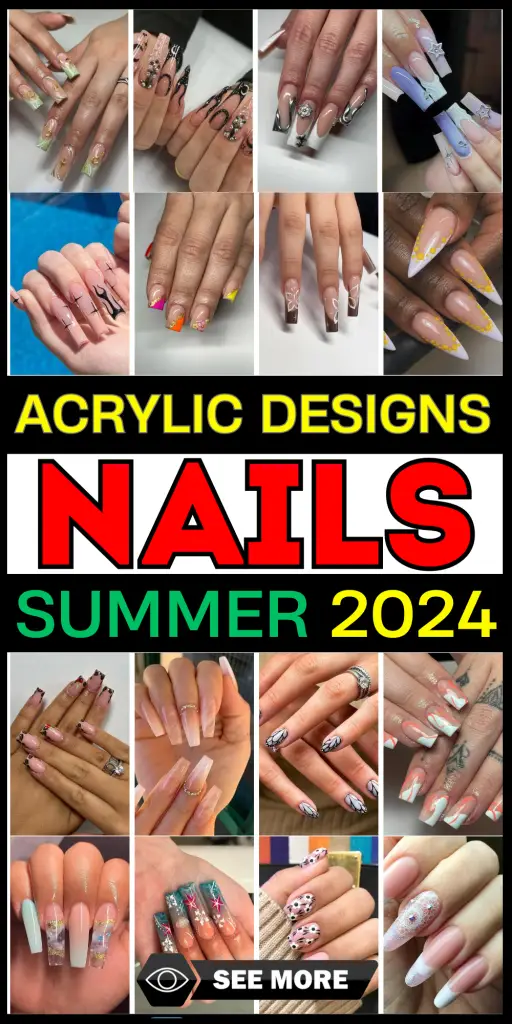 22 Stunning Acrylic Nail Designs: Explore Seasonal Trends & Creative Styles