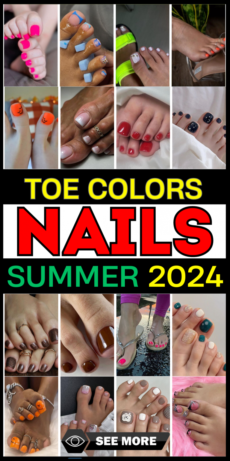 21 Toe Nail Color Ideas 2024: Trendy Designs for Every Season & Style
