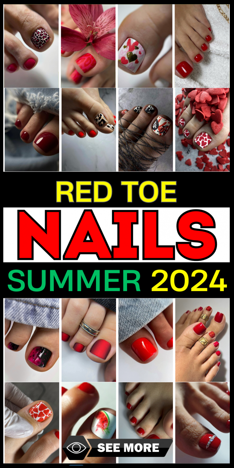 19 Stunning Red Toe Nail Designs: From Classic to Creative Ideas