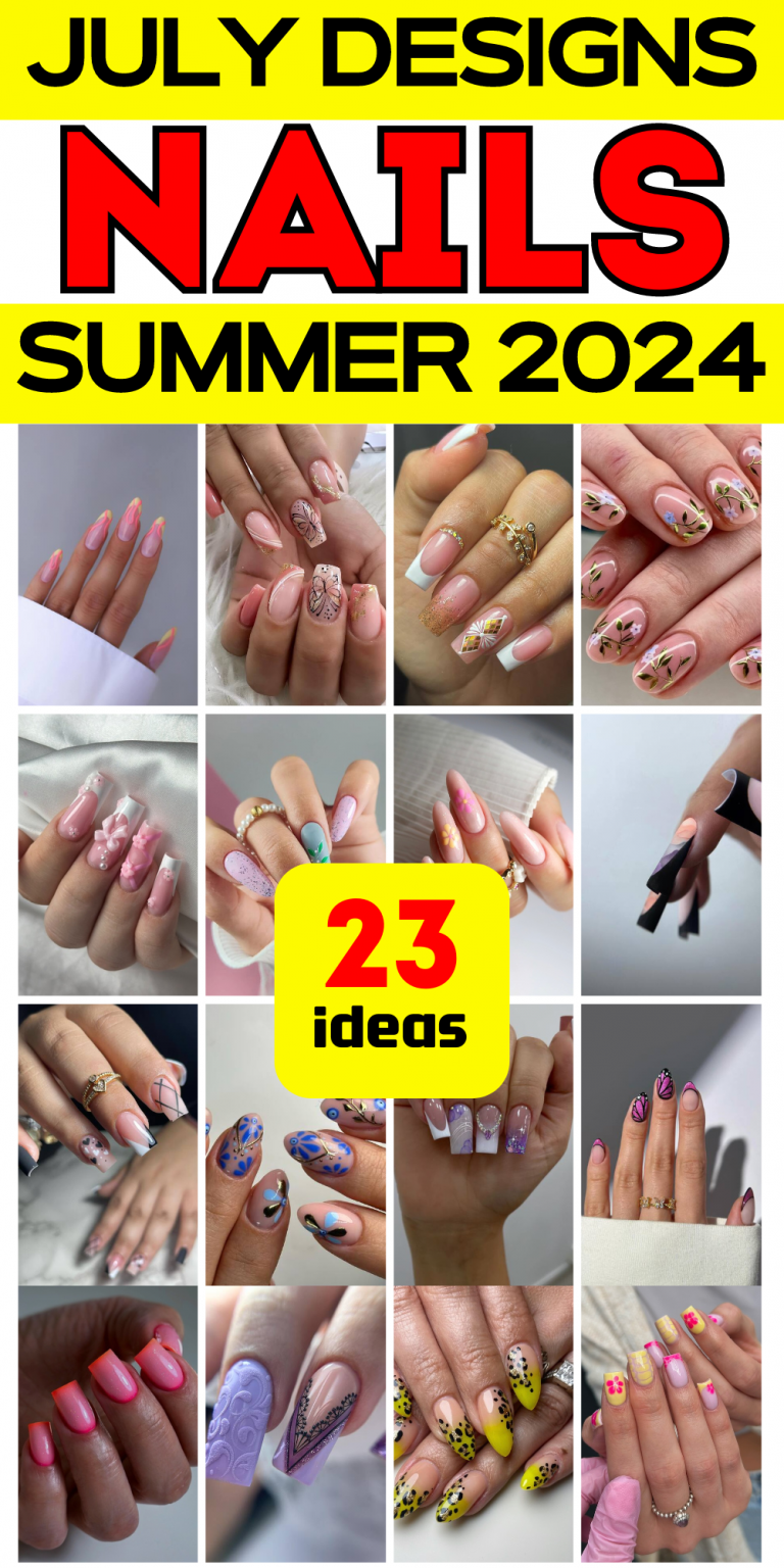 23 Stunning July Summer Nail Designs: Abstract, Folk Art, and Floral ...