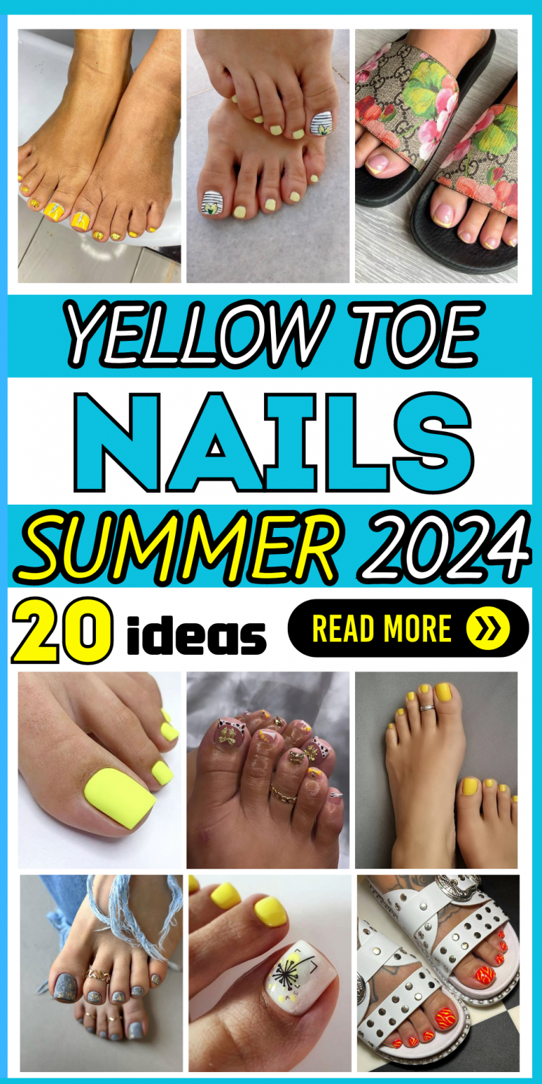 20 Brighten Your Style with Stunning Yellow Toe Nail Designs