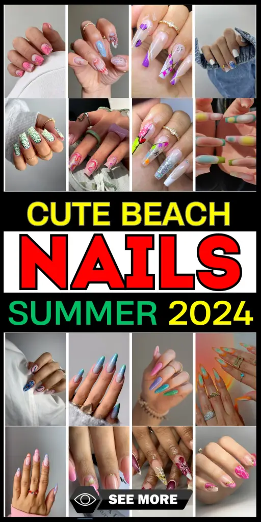 21 Cute Beach Nails: Trendy Styles for Summer | Easy DIY & Pro Designs