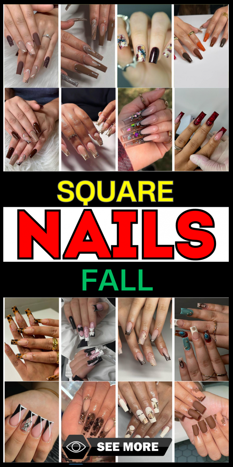 21 Stunning Short Square Fall Nails to Try This Season