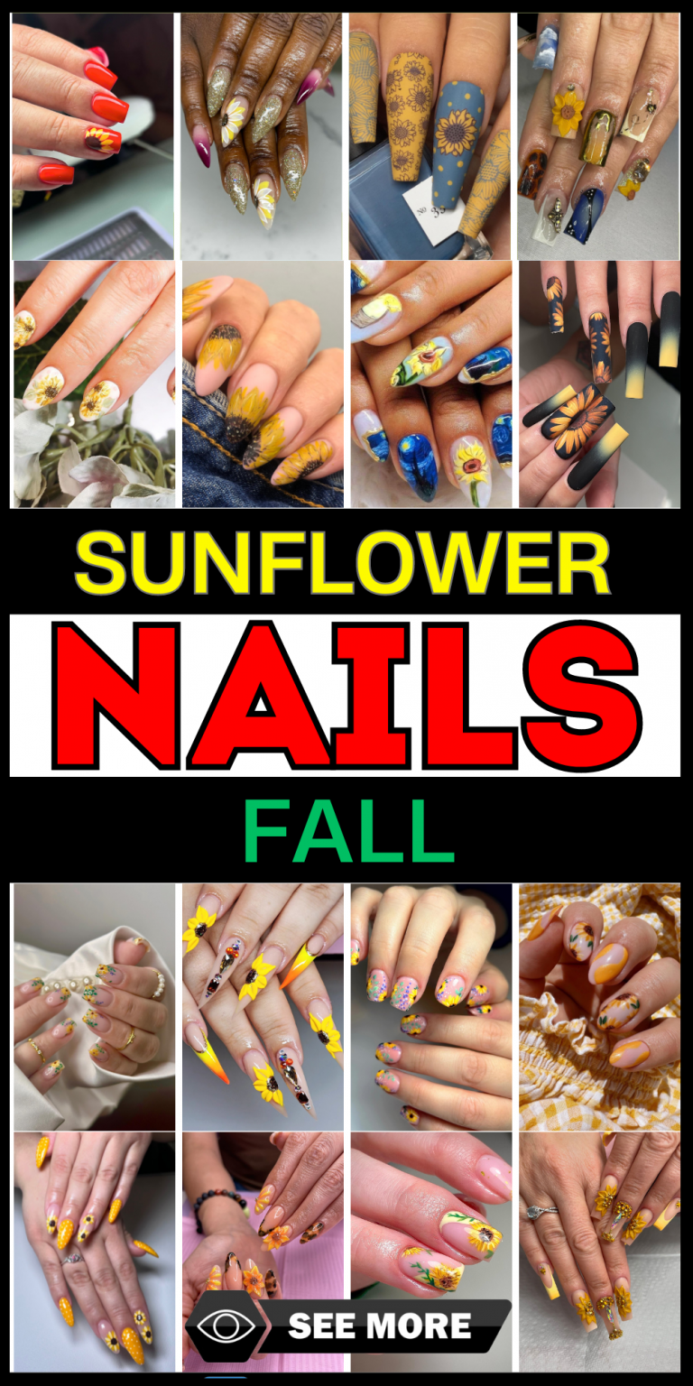 21 Stunning Fall Sunflower Nail Designs for a Seasonal Refresh