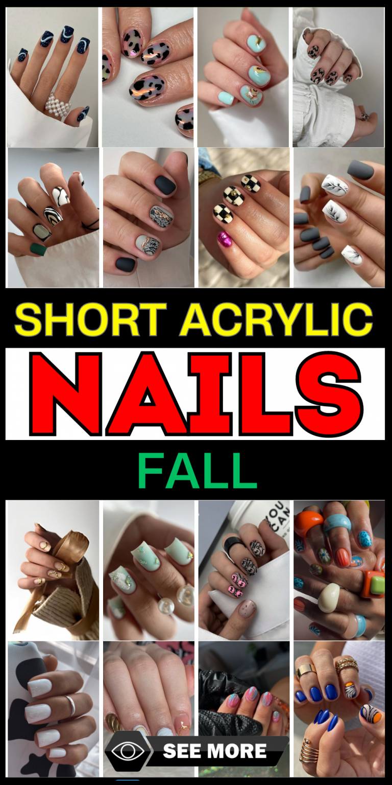 23 Trendy Short Fall Acrylic Nails: Explore Top Designs!
