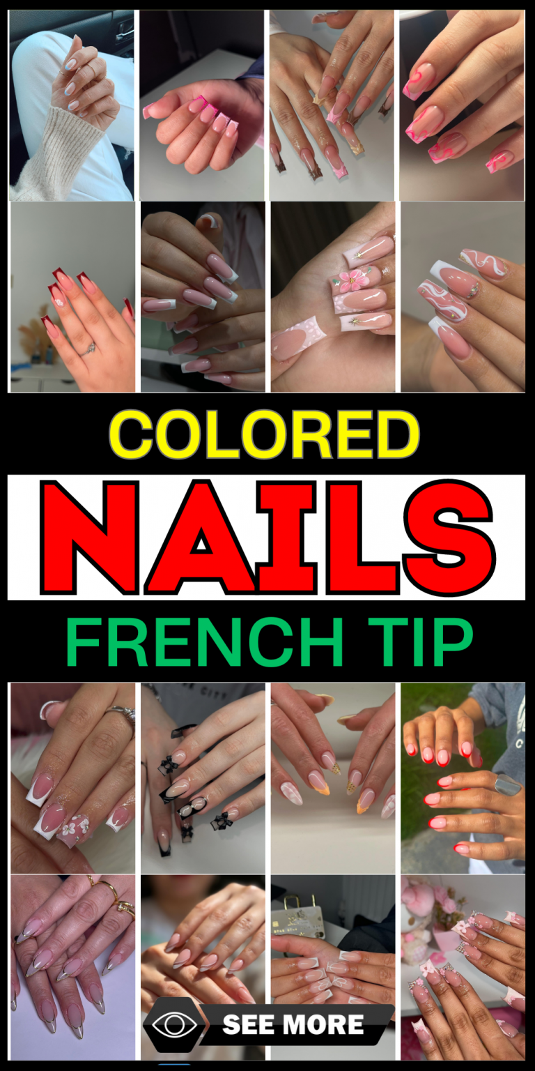 22 Explore Stunning Colored French Tip Nails: Designs and DIY Tips