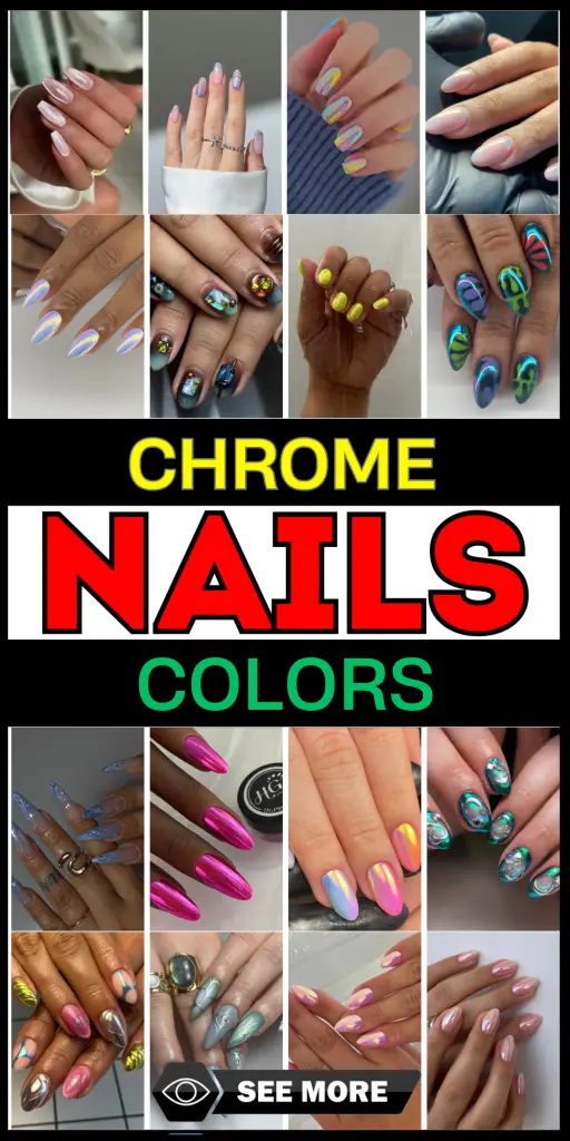 21 Stunning Chrome Nail Colors: Transform Your Nails with Trendy DIY ...