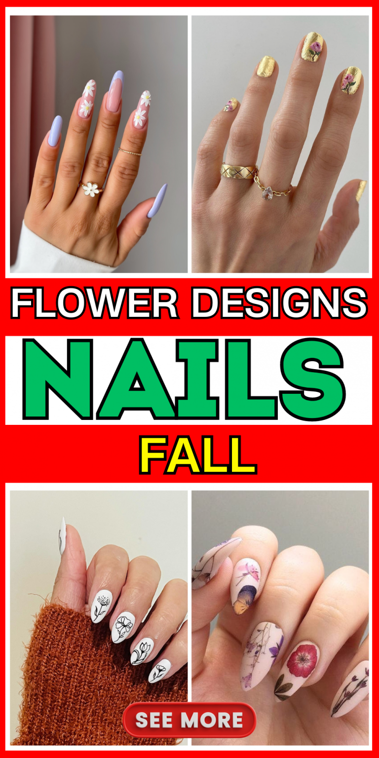 20 Gorgeous Fall Flower Nail Art Ideas for a Stunning Seasonal Manicure