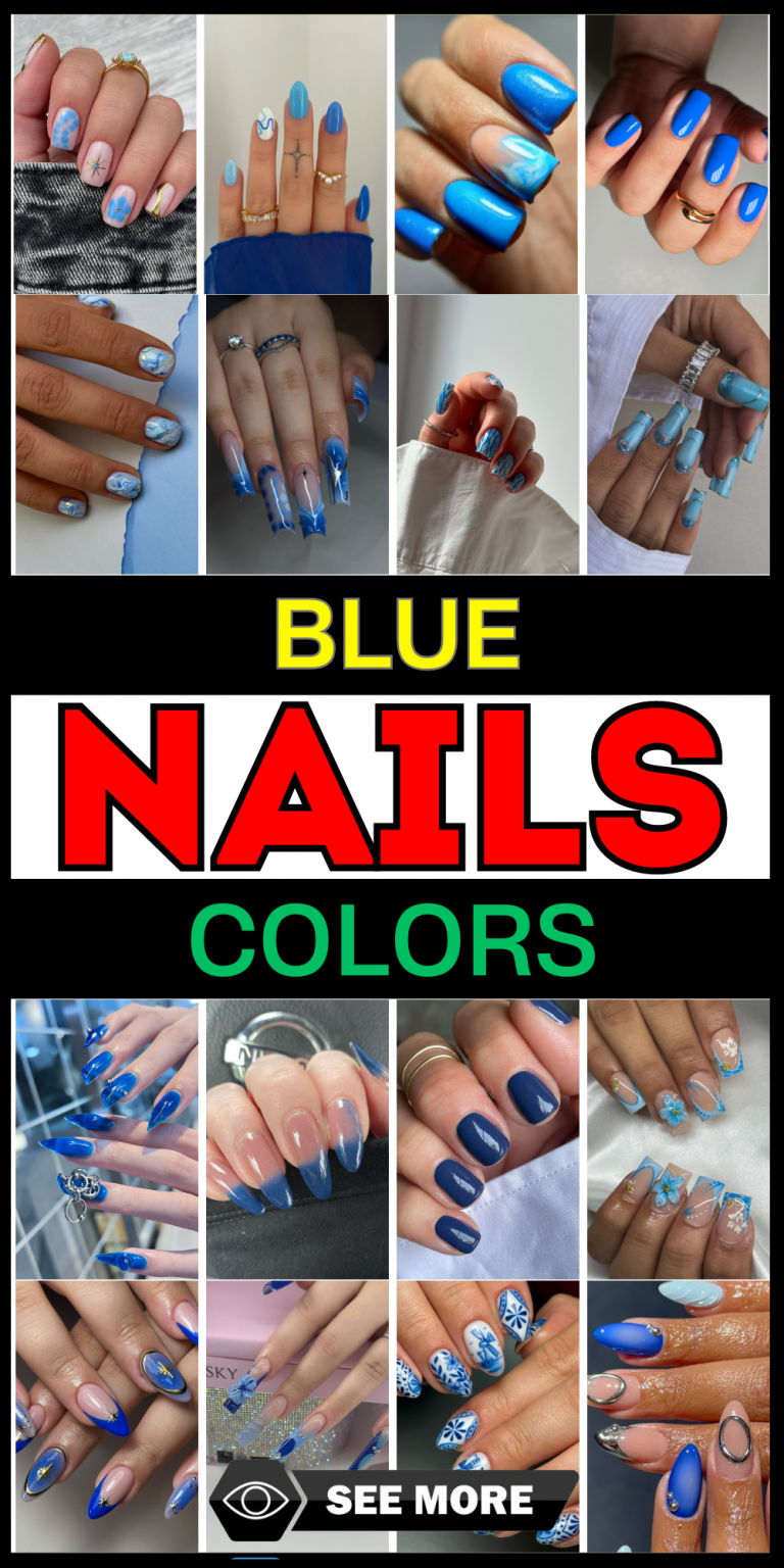19 Top Blue Nail Colors & Designs for 2024: OPI, Gel, DND & More