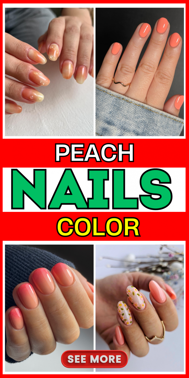22 Peach Color Nails: Elegant Designs for Every Occasion - Inspiring ...