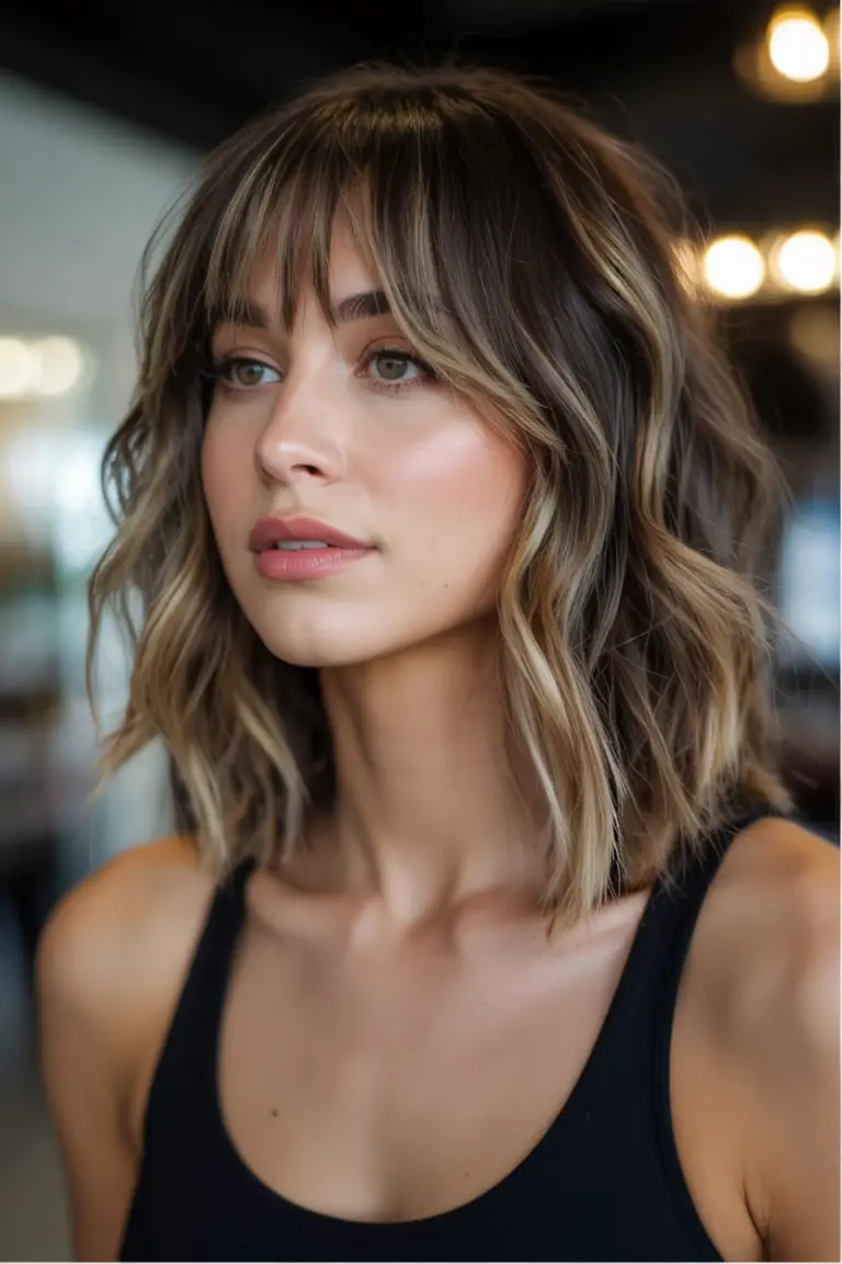 24 Trendy Medium-Length Hairstyles for Women – Summer 2025 with Bangs ...